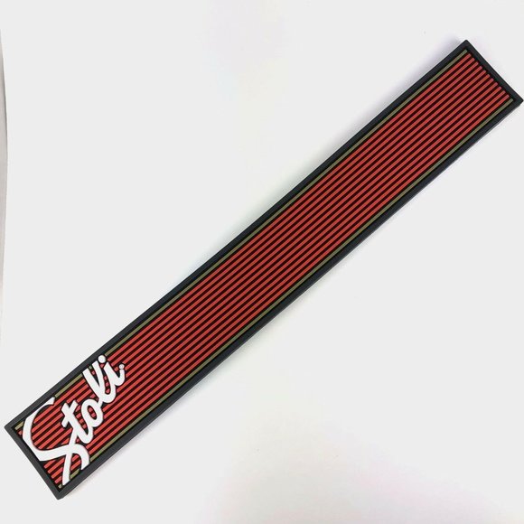 Dining | Stoli Stolichnaya Red Black Rubber Bar Mat Pour Pad 24 X 3 12 ...